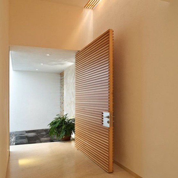 Supply Modern Revolving Main Entry Solid Wood Front Door Nepal ...